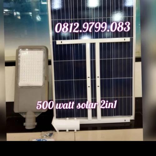 Jual lampu led pju jalan 500w 500 w solar sel cel panel surya - SOLAR ...