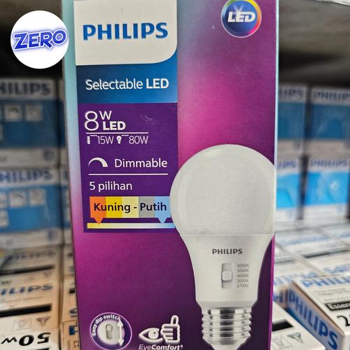 Jual LEDBULB DIMMABLE 8W PHILIPS SELECTABLE LED 8W PHILIPS LEDBULB ...