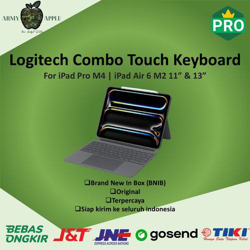 Jual Logitech Combo Touch Keyboard Case iPad Pro M4 | iPad Air 6 M2 11 13 Inch - iPad Air 6 11 ...