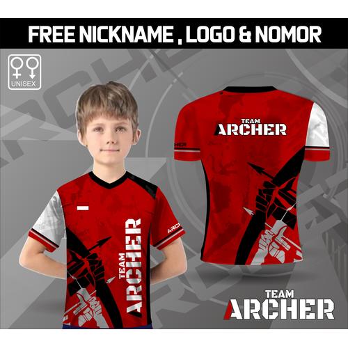 Jual Jersey anak panahan kaos baju team archery olahraga free custom ...