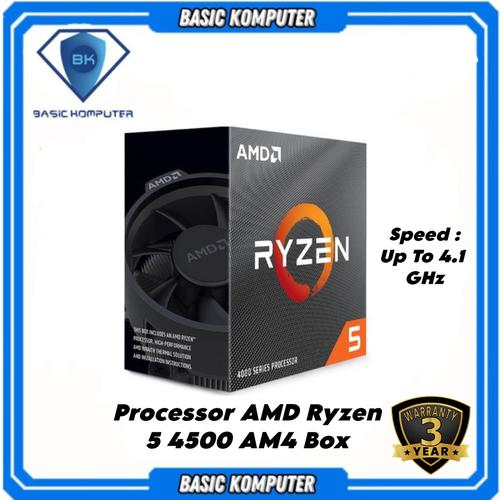 Jual PROCESSOR AMD RYZEN 5 4500 3.6GHz BOX GARANSI 3 TAHUN - Jakarta ...