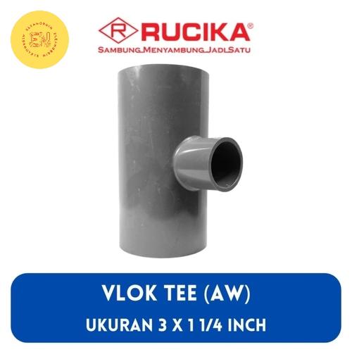 Jual Vlok Tee Vloktee Rucika AW (Tebal) Ukuran 3 x 1 1/4" Inch / 3x11/4" Inch / 3x1.25 / 3x1,25 ...