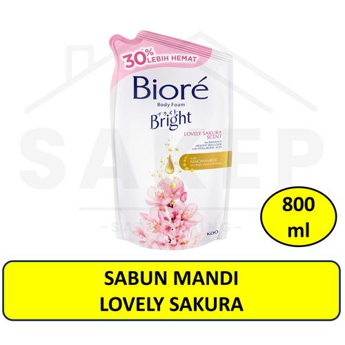Promo Biore Bright Sabun Mandi Cair Lovely Sakura 800 ml - Body Foam Body Wash - Kota Bekasi ...