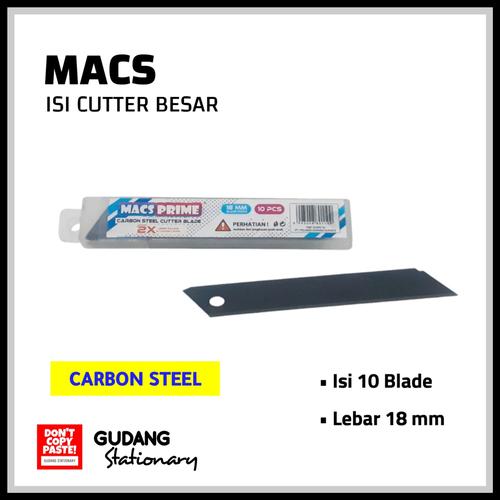 Jual Isi Cutter Besar Carbon Steel MACS [ 1 tube ] - Jakarta Timur ...