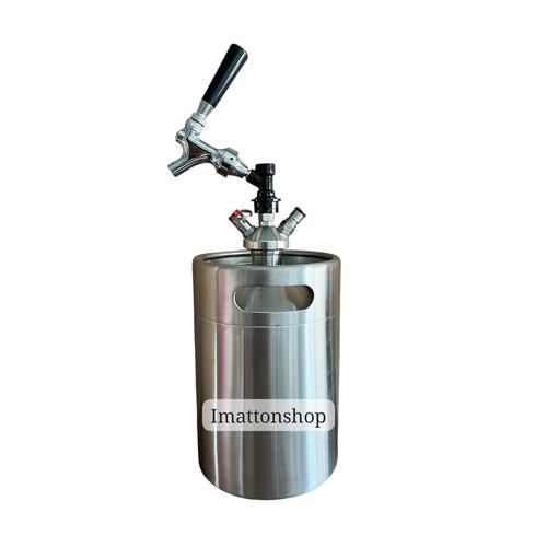 Jual AIM mini keg with tap for soda water coffee dispenser kran minum ...