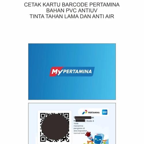 Jual Cetak kartu MY Pertamina (BARCODE MY PERTAMINA) - Kab. Bogor ...