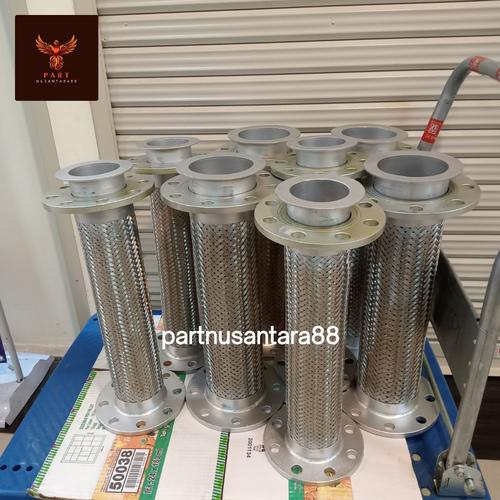 Jual flexible hose joint 1" inch SS 304 flange jis 10k 30cm hidup mati ...