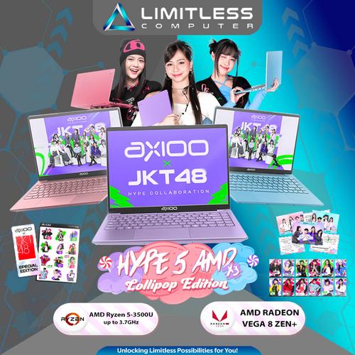 Promo Axioo HYPE 5 X3 LOLLIPOP AMD Ryzen 5 3500U 8GB 256GB Radeon Vega 8 Zen+ Windows 11 Laptop ...