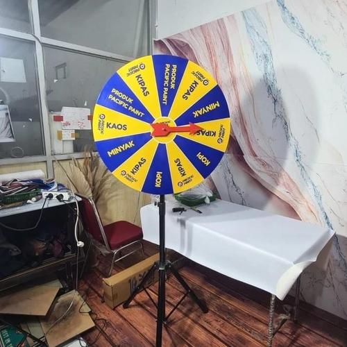 Jual Permainan Spin Wheel Custom 80 cm Printing / Roda Undian ...