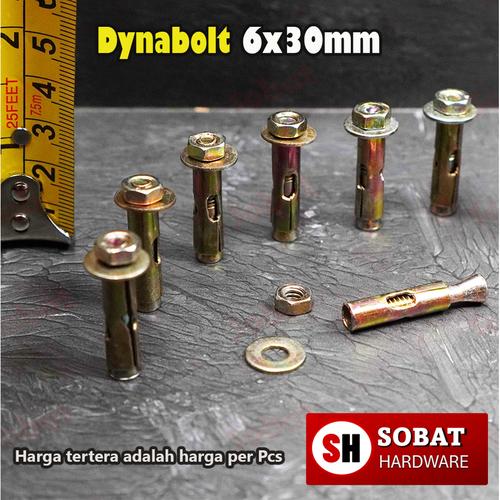 Jual Dynabolt M6x30 Kuning 2505 / Baut Beton / Dyna bolt / Anchor Bolt ...