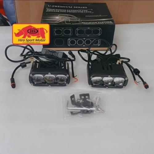 Jual lampu mini proji 3 mata LASER projector bi LED U - premium series ...