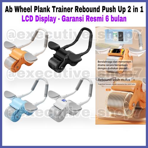 Jual Ab Wheel Plank Trainer Rebound Push Up 2 in 1 - LCD Display ...