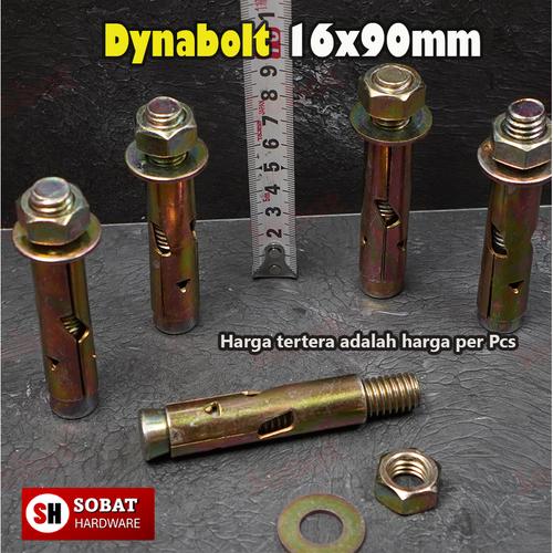 Jual Dynabolt M16x90 Kuning 6222/ Baut Beton / Dyna bolt / Anchor Bolt ...