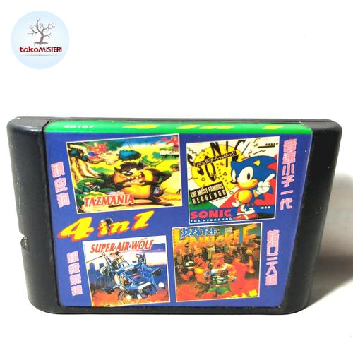 Jual Kaset Video Cartridge Sega Super Air Wolf Tazmanian Tazmania ...