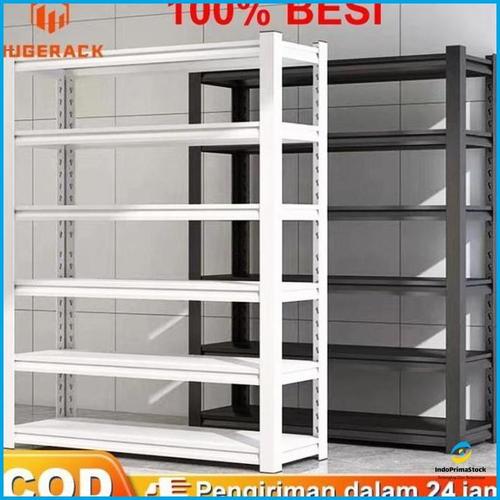 Jual 【semua besi】Rak besi siku 5 susun Rak gudang Rak Besi Susun ...