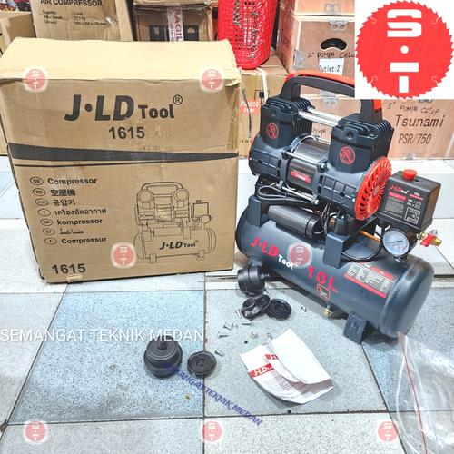 Jual MESIN KOMPRESSOR KOMPRESOR ANGIN SILENT OILLESS 1100 W 10 L LITER ...