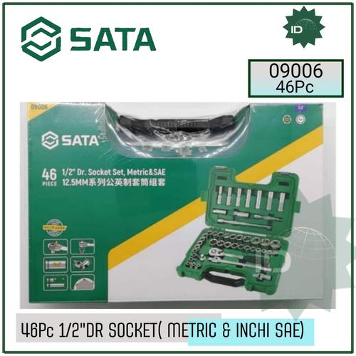 Jual SATA TOOLS Kunci Socket Set 46 Pcs 1/2 Inch (METRIC & INCH SAE ...