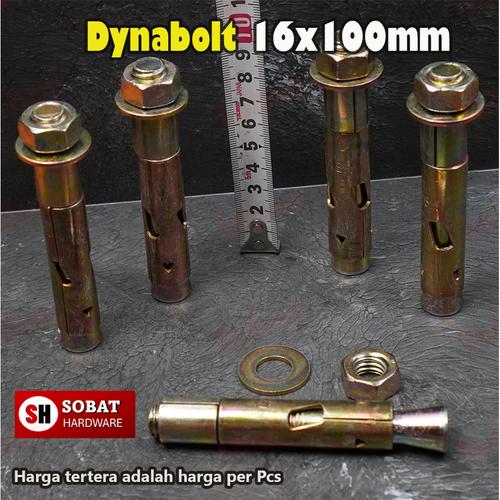 Jual Dynabolt M16x100 Kuning 6235/ Baut Beton / Dyna bolt / Anchor Bolt ...