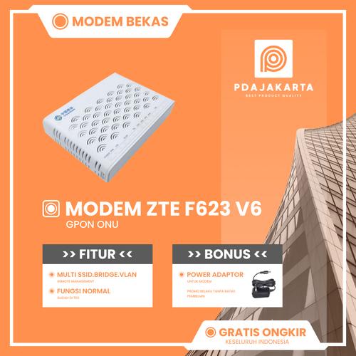 Jual Modem ONT Gpon ONU ZTE F623 v6 (SUPORT OMCI) BONUS ADAPTOR - Unit ...