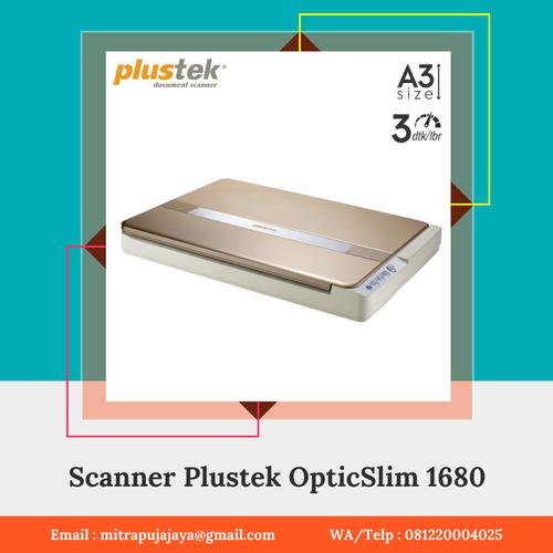 Promo Scanner Plustek OpticSlim 1680 - 3 Detik /lembar (A3 Flatbed ...
