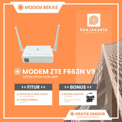 Jual ROUTER MODEM ONU ZTE F663N ZXHN F663N V9 GPON BONUS ADAPTOR ...
