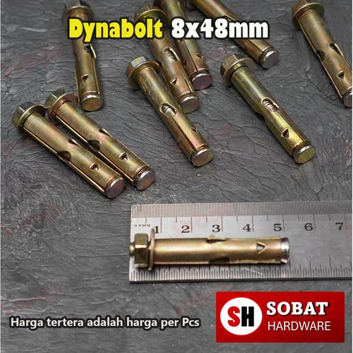 Jual Dynabolt M8x48 Kuning 3114 / Baut Beton / Dyna bolt / Anchor Bolt ...