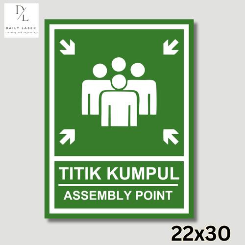 Jual SIGN AKRILIK K3 RAMBU SAFETY TITIK KUMPUL 22X30 CM - 22x30 CM ...