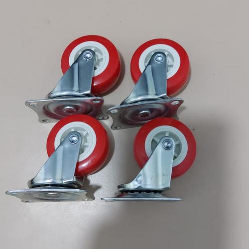 Jual Roda etalase 2" inch hidup putar roda trolly set 4pcs - Jakarta ...