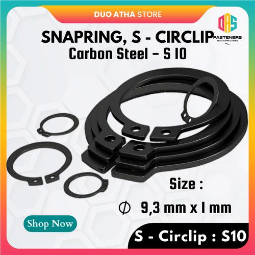 Jual Snapring Type S10 Snap ring Type S 10 Carbon Steel - 50 Pcs - Kab ...
