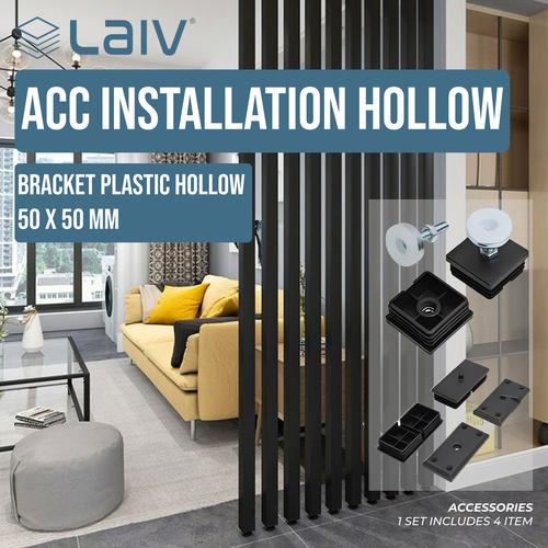 Jual LAIV Bracket Installation Hollow WPC PVC Indoor Kisi-kisi ...