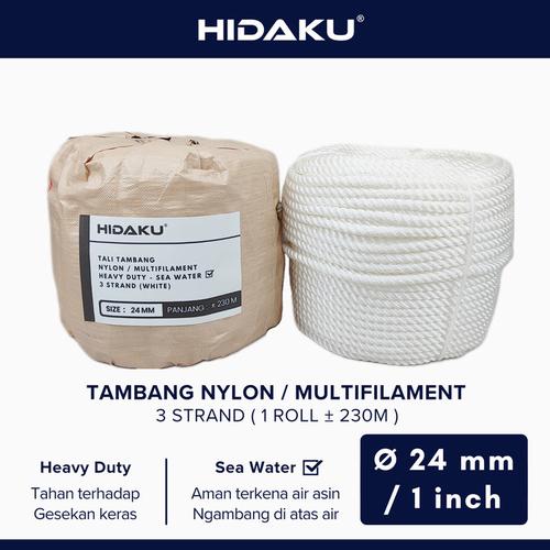 Promo HIDAKU tali tambang nylon 24mm ECERAN / tambang nilon 24mm / 1 ...