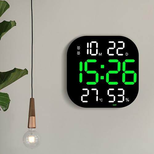 Jual Jam Dinding Digital LED Layar Besar Tampilan Tanggal dan Hari Suhu ...