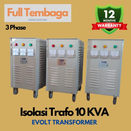 Jual Trafo Isolasi 10 KVA 3 Phase - Full Tembaga Dry Type - EVOLT Isolasi Trafo 10KVA ( 10000 VA ...