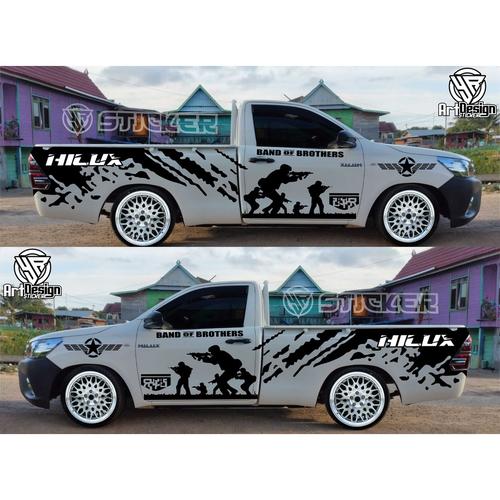 Jual STICKER CUTTING TERBARU MOBIL HILUX SINGEL CABIN RANGER DMAX ...
