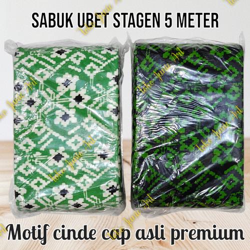 Jual Sabuk Stagen Ubet Lotong Cinde Puspo 5 Meter Warna Hijau Busana ...