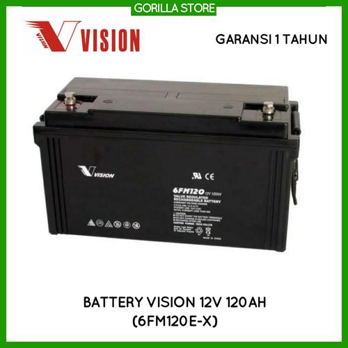 Jual Baterai Aki VRLA AGM Vision 6FM120E-X 12V 120AH - Jakarta Pusat ...