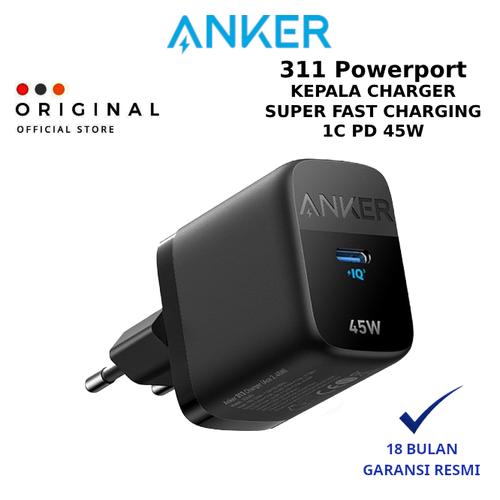 Jual Anker 313 Charger (45W) A2643 - ANKER OFFICIAL STORE ( CODE 10034 ) / FAST CHARGER ANKER ...