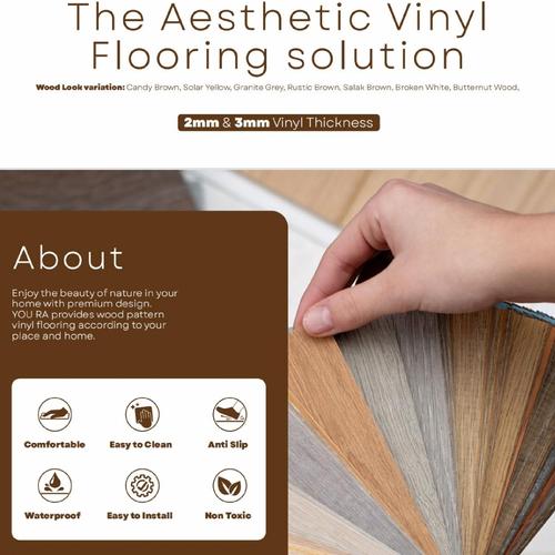 Jual Vinyl Flooring Lantai kayu 2mm / 3mm asli tebal. Finil Lantai ...