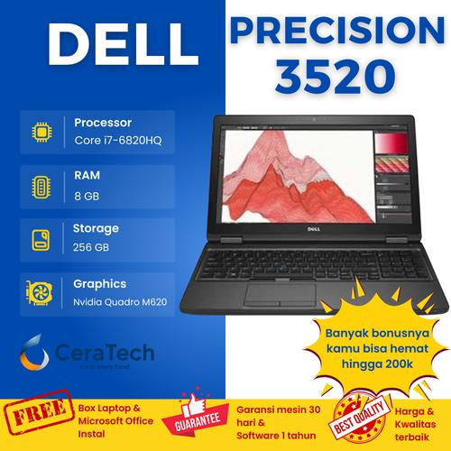 Jual Laptop Render Dell Precision 3520 - Intel core i7 Gen 7 - Ram 16 ...