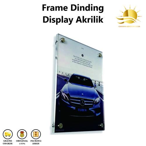 Jual Frame Wall Display Foto Menu Poster Dinding Akrilik Acrylic F4 ...