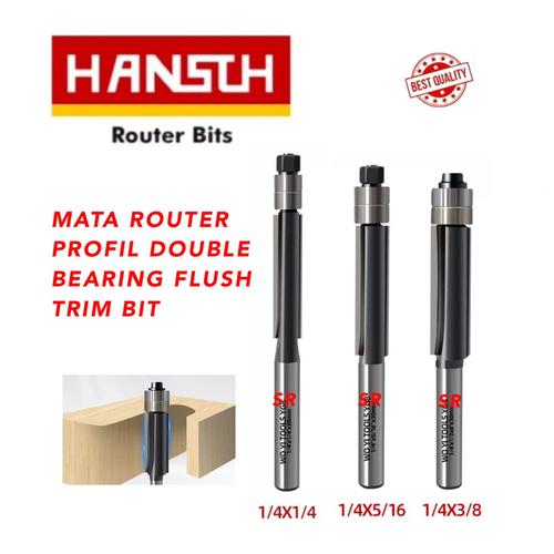 Jual Mata Router/ Profil 2 Bearing/ Roda Straight Bits With Bearing ...