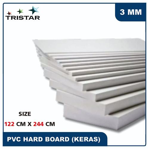 Jual PVC Hard Board 3mm 122x244cm / PVC board / Lembaran PVC Hard Board ...
