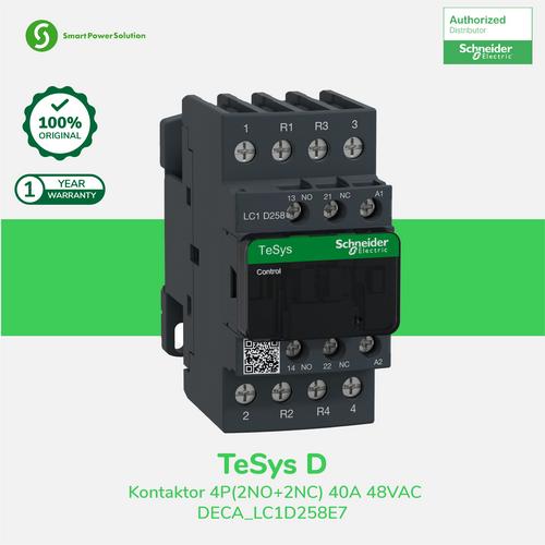 Promo Schneider Electric TeSys D Kontaktor 4P(2NO+2NC) 40A 48VAC ...