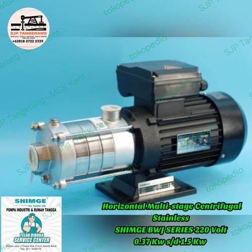Jual POMPA HORIZONTAL MULTISTAGE STAINLESS 0.5Hp 220v SHIMGE BWJ 2-2 ...