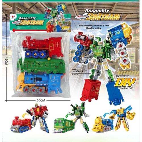 Jual Mainan Robot train 3in1 assembly - Kab. Bandung - denstoys | Tokopedia