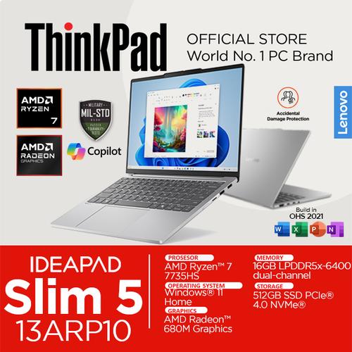 Promo Lenovo Ideapad Slim 5 13ARP10 AMD Ryzen 7 7735HS 16GB 512SSD Windows 11 OHS 13 inch IPS ...