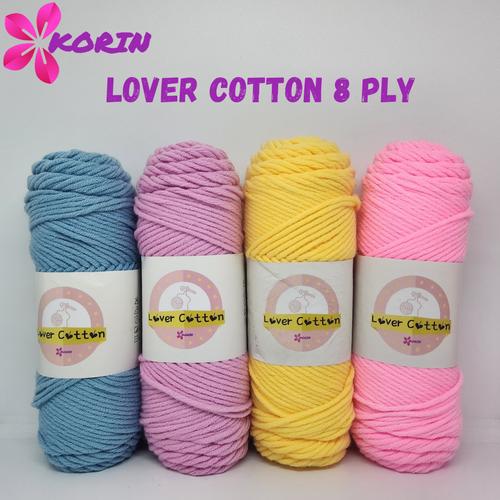Jual 8 Ply Benang Lover Cotton Single / Benang Rajut Mawar / Soft ...
