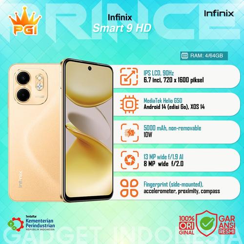 Promo Infinix Smart 9 HD 4/64GB Garansi Resmi Indonesia - NEO TITANIUM ...