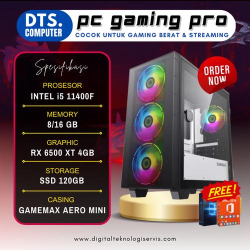 Jual PC Gaming | i5 11400F | RX 6500 XT | 16 GB RAM | SSD | Render Pro ...