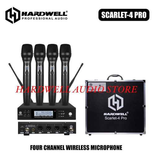 Jual Mic Wireless 4 Channel Hardwell Scarlet 4 Pro Original 4 ...